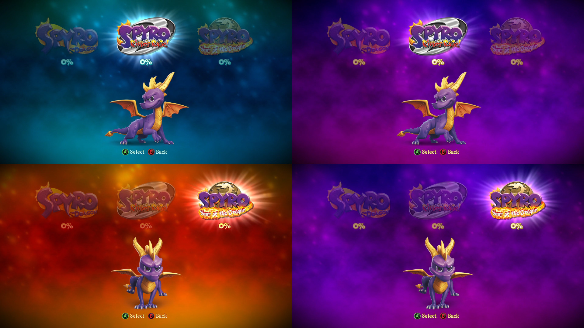 Consistent Menu UI Colors Mod for Spyro: Reignited Trilogy | Spyro Mods