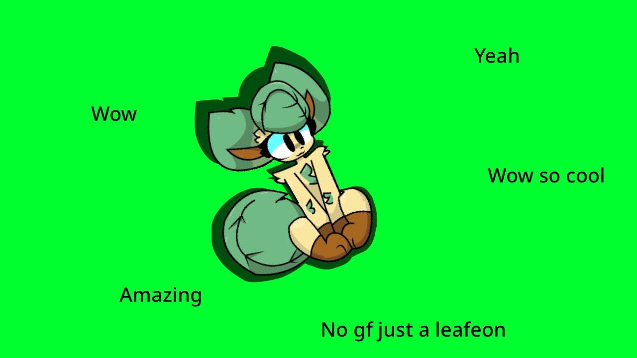 the leafeon from vee funkin over gf Mod for Friday Night Funkin' | FNF Mods