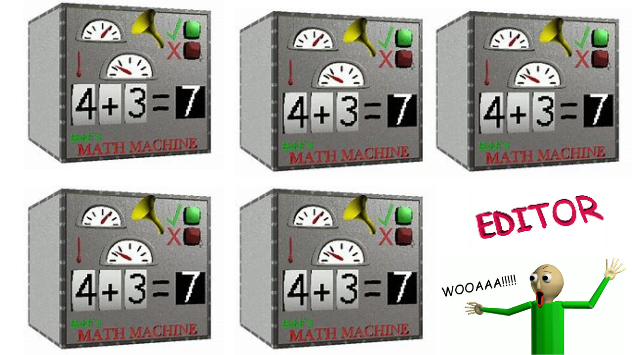 Too Many Math Machines! Mod for Baldi's Basics | Baldi Mods