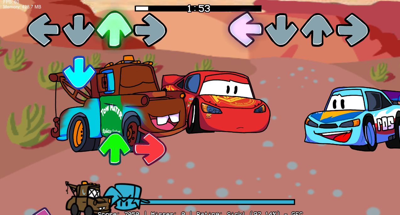VS Mater (McQueen Update Fixed) Mod for Friday Night Funkin' | FNF Mods