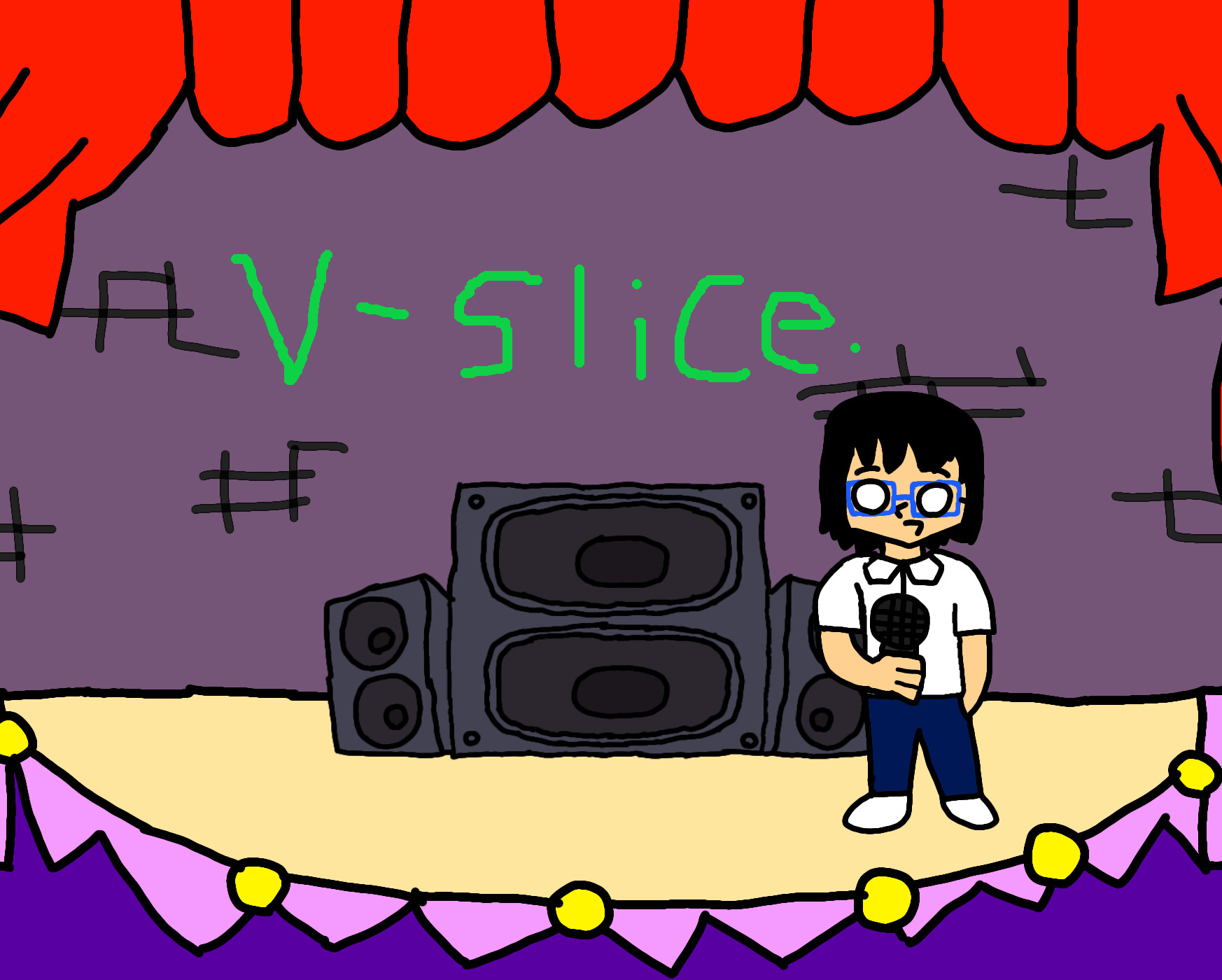 Kuchibiru R-cover V-Slicer Mod for Friday Night Funkin' | FNF Mods