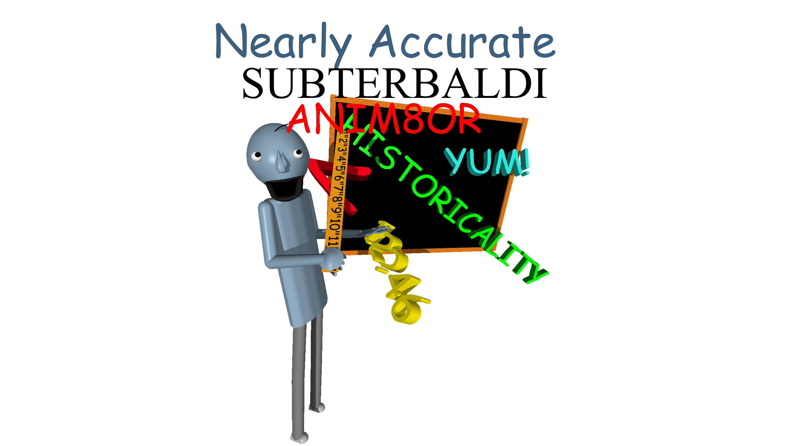 Nearly Accurate SubterBaldi Anim8or (V2) Mod for Baldi's Basics | Baldi Mods