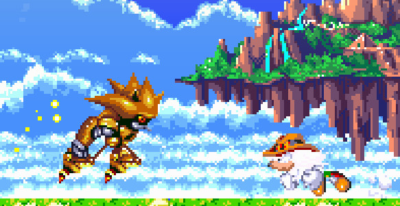 Mecha Sonic in OVA style design Mod for Sonic 3 A.I.R. | S3AIR Mods