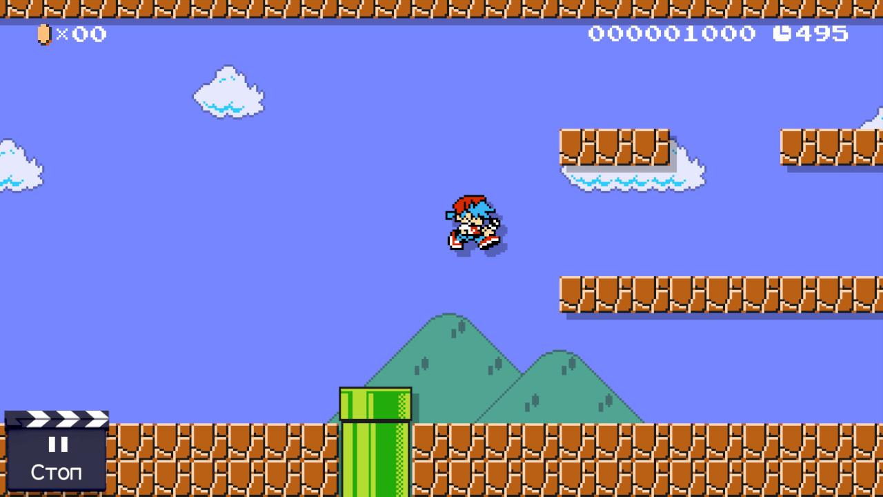 Boyfriend from FNF Mod for Super Mario Maker | SMM Mods