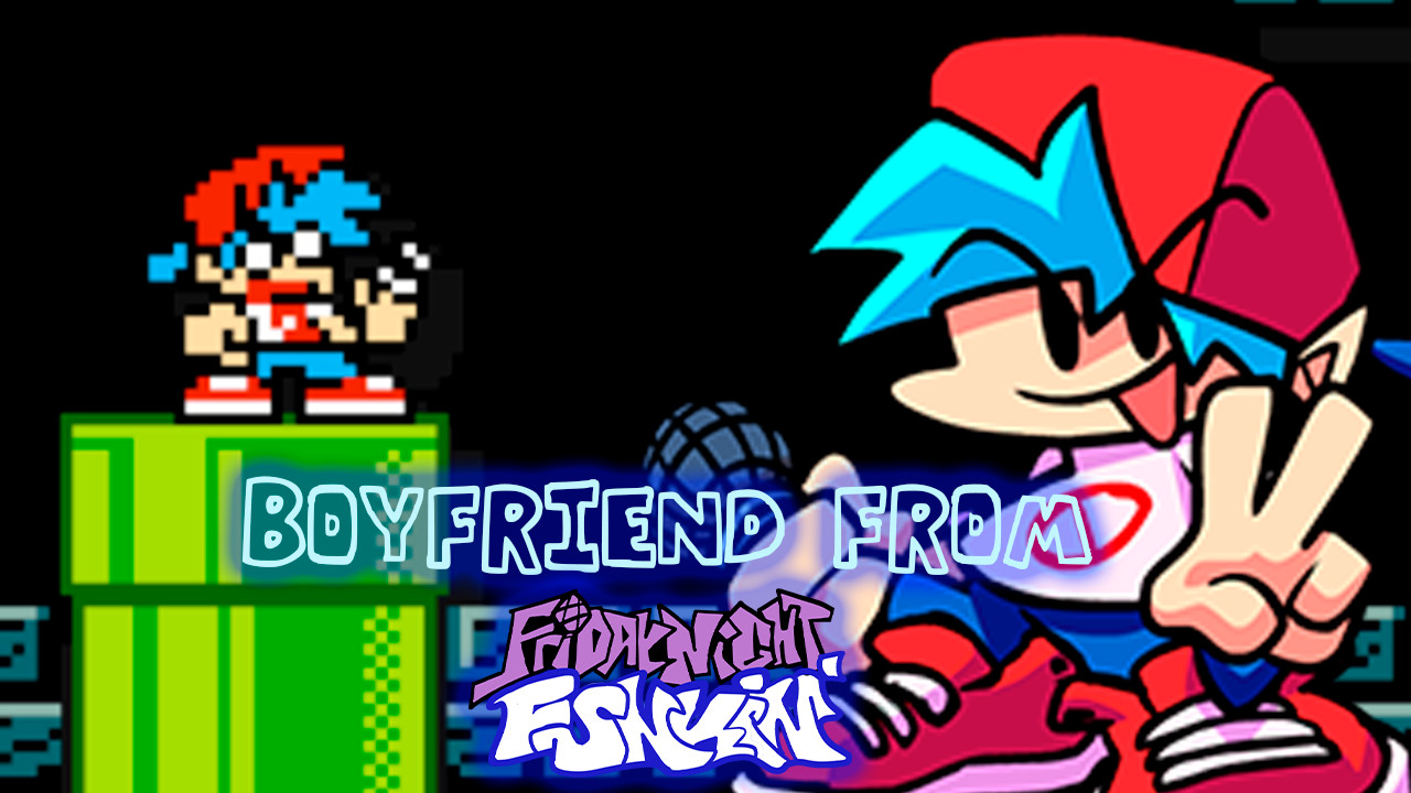 Boyfriend from FNF Mod for Super Mario Maker | SMM Mods