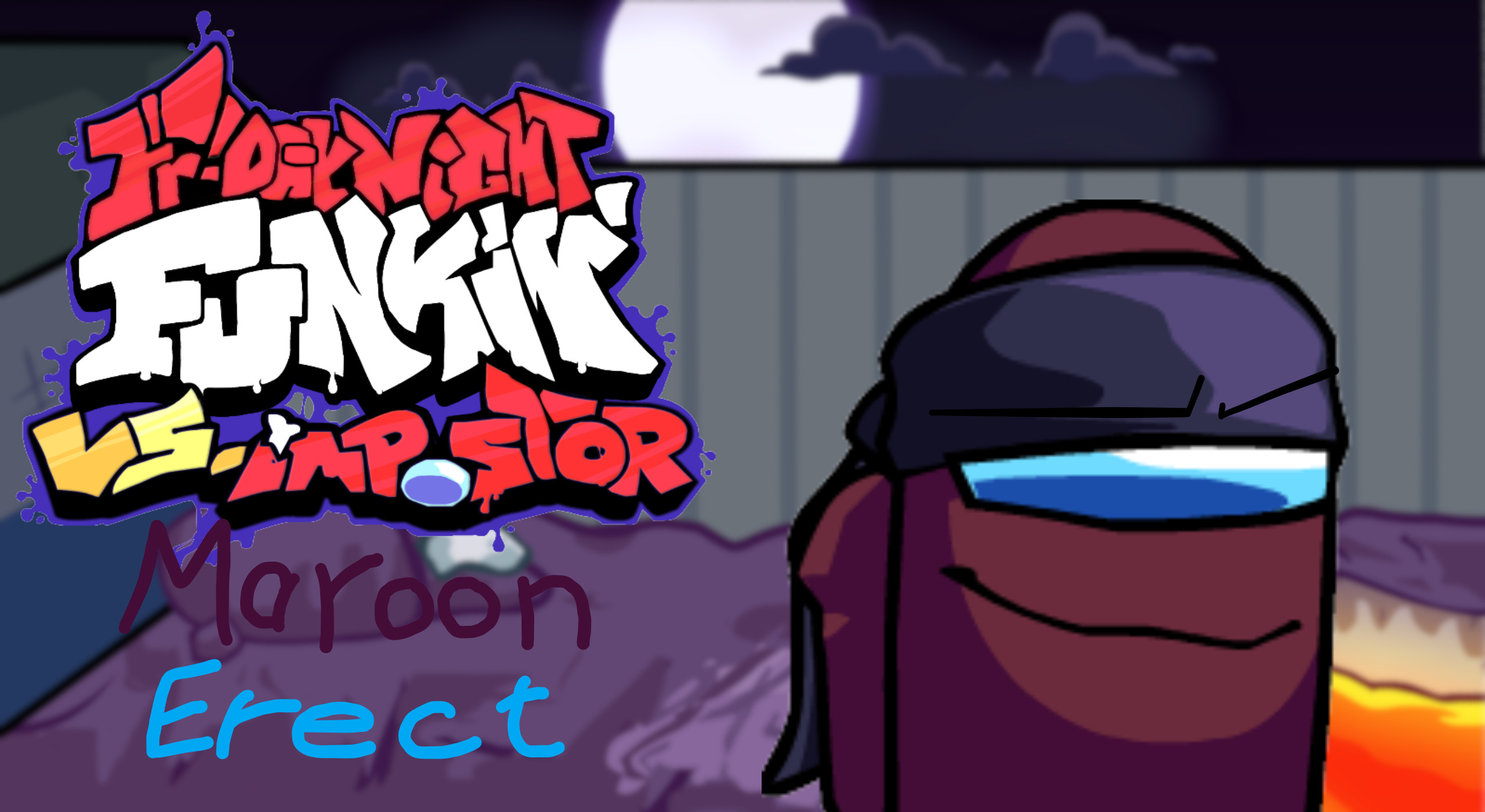 fnf vs impostor : Maroon Erect Mod for Friday Night Funkin' | FNF Mods