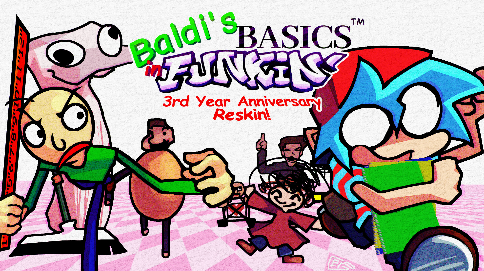 BBIF' 3rd Anniversary Reskin! [HOTFIX] Mod for Baldi's Basics | Baldi Mods