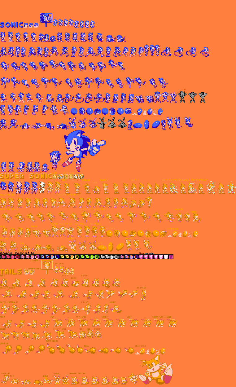 Sonic and tails nes sprites Mod for Sonic 3 A.I.R. | S3AIR Mods