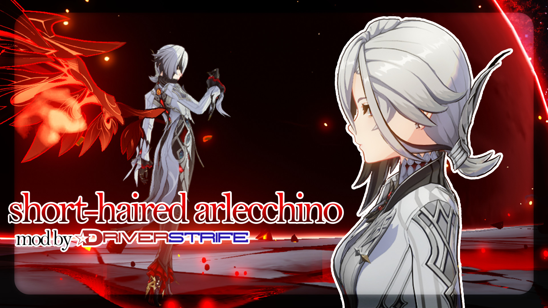 Short-Haired Arlecchino Mod for Genshin Impact | GI Mods