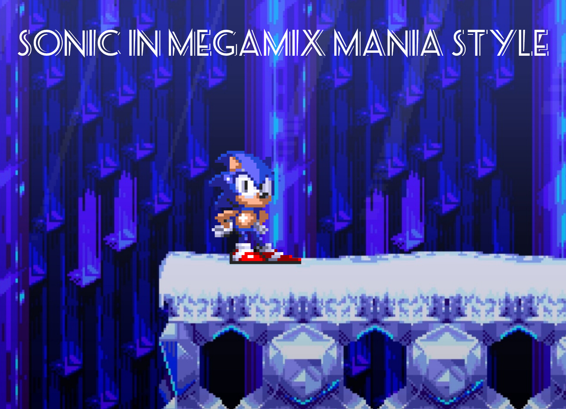 sonic in Megamix mania style Mod for Sonic 3 A.I.R. | S3AIR Mods