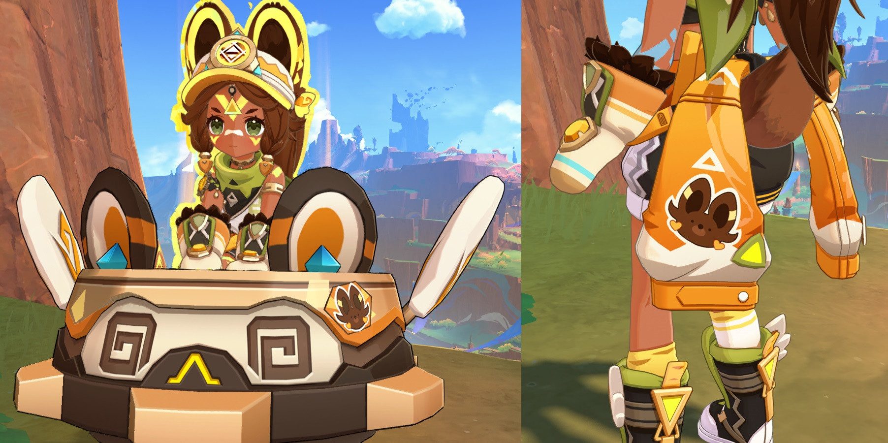 Brown Hair, Green Eyes for Kachina Mod for Genshin Impact | GI Mods