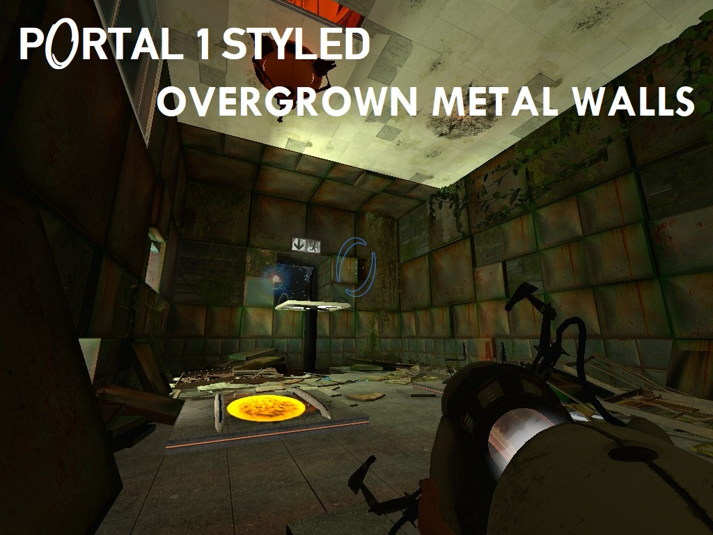 Portal 1 styled Overgrown Metal walls Mod for Portal | PRTL Mods