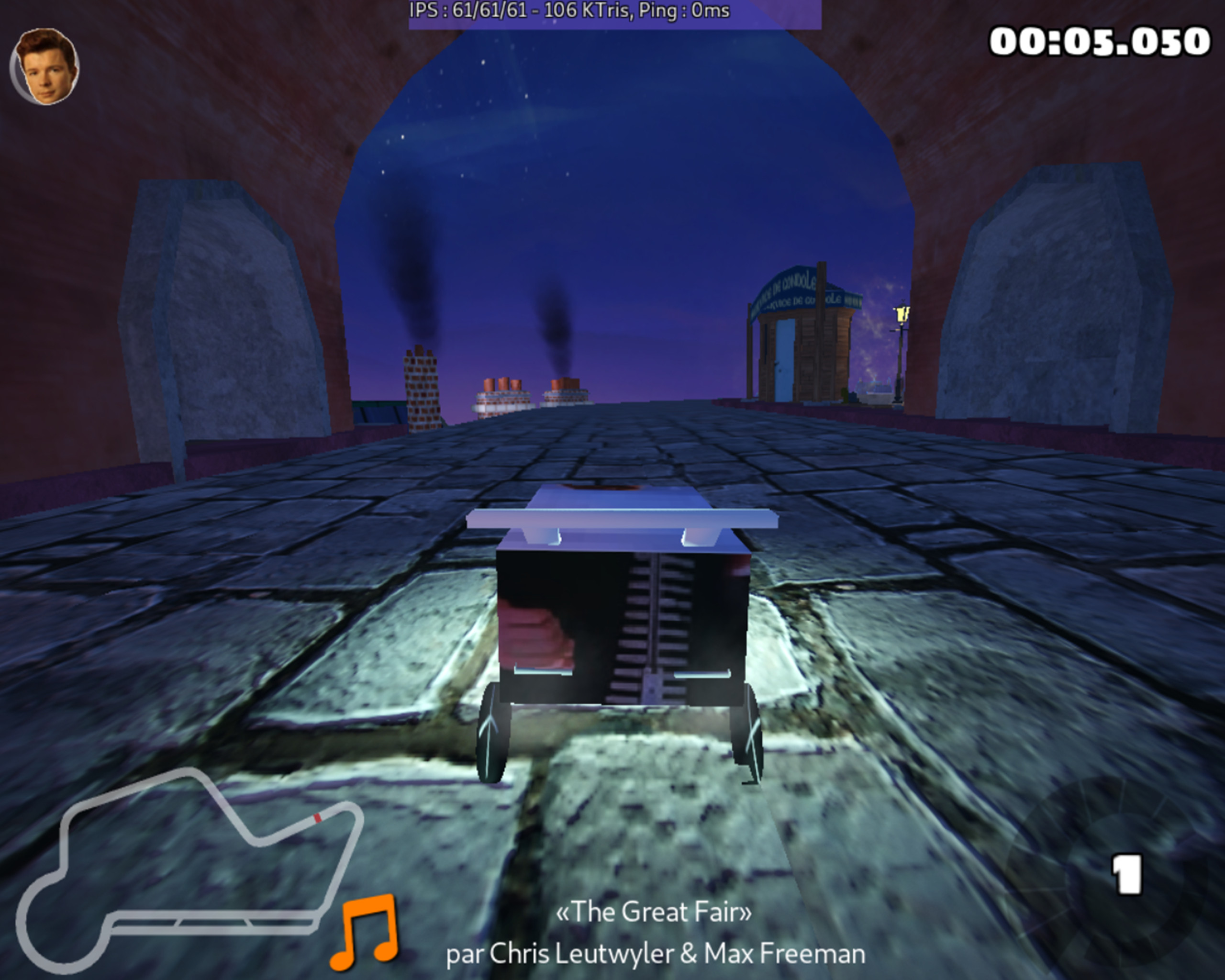 You're Rick Roll! (Mizdrackle Texture Mods) Mod for SuperTuxKart | STK Mods