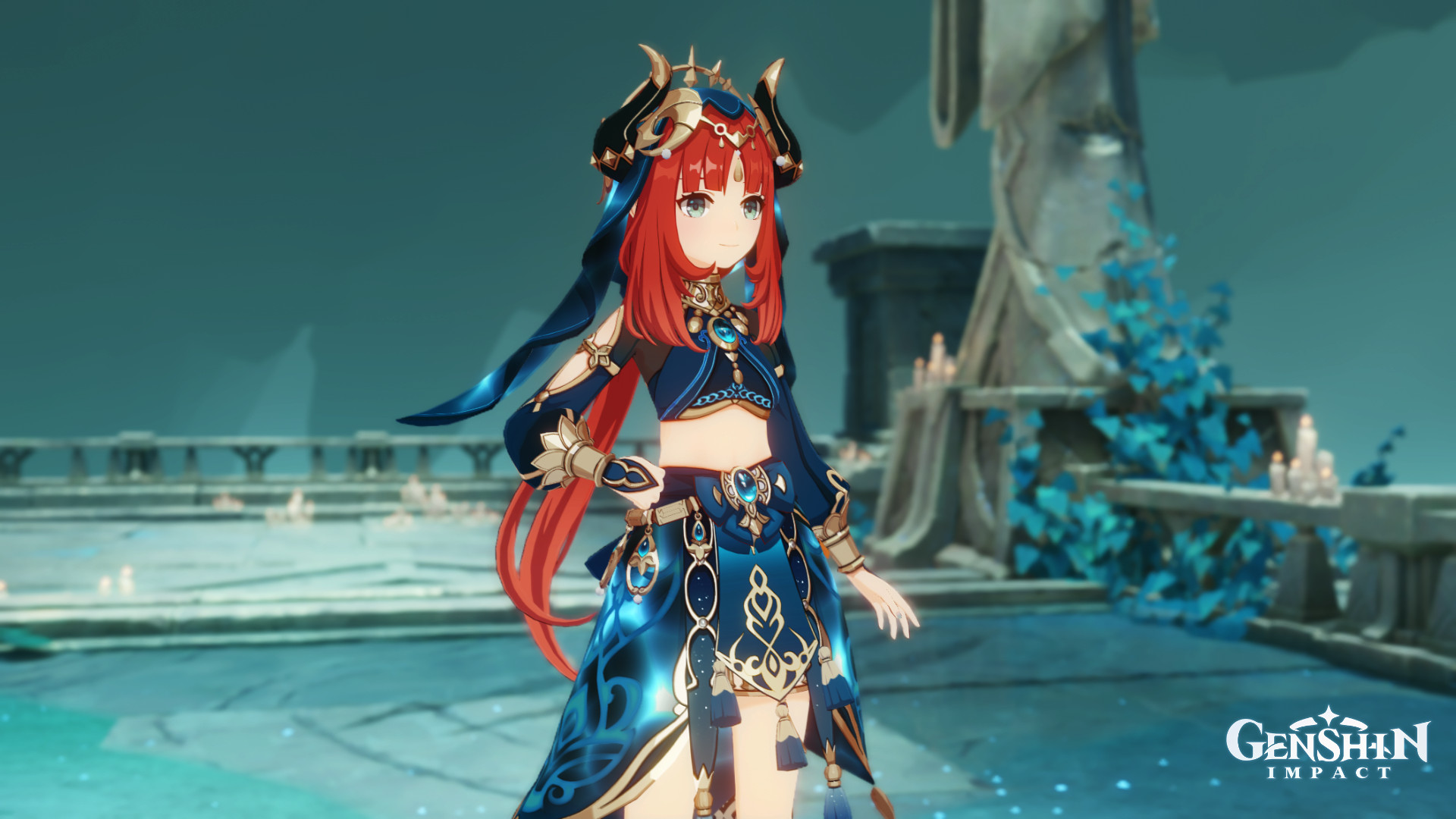 Deep Blue Nilou Remake [ft. Animated Water FX] Mod for Genshin Impact ...