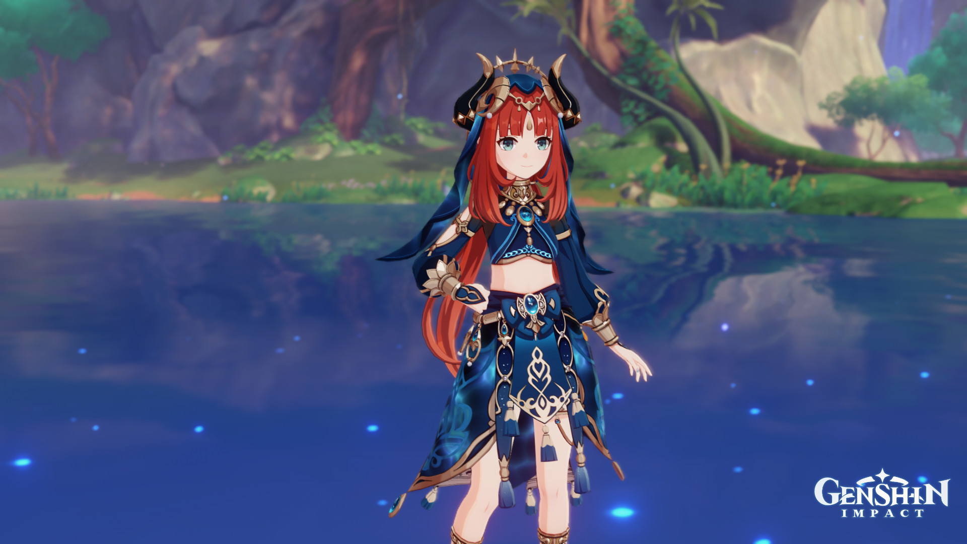 Deep Blue Nilou Remake [ft. Animated Water FX] Mod for Genshin Impact ...