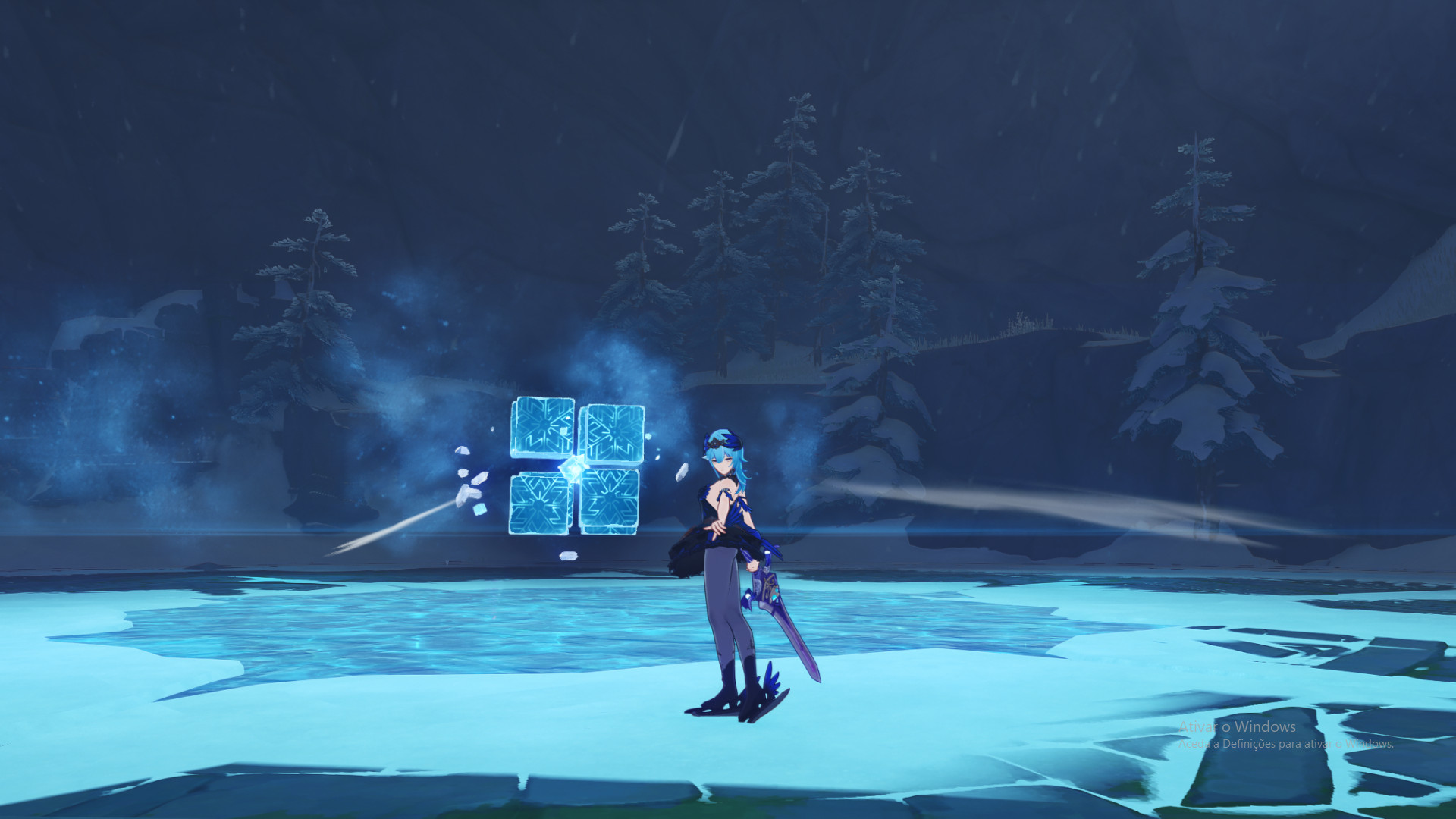 Ice Skater Eula Mod for Genshin Impact | GI Mods