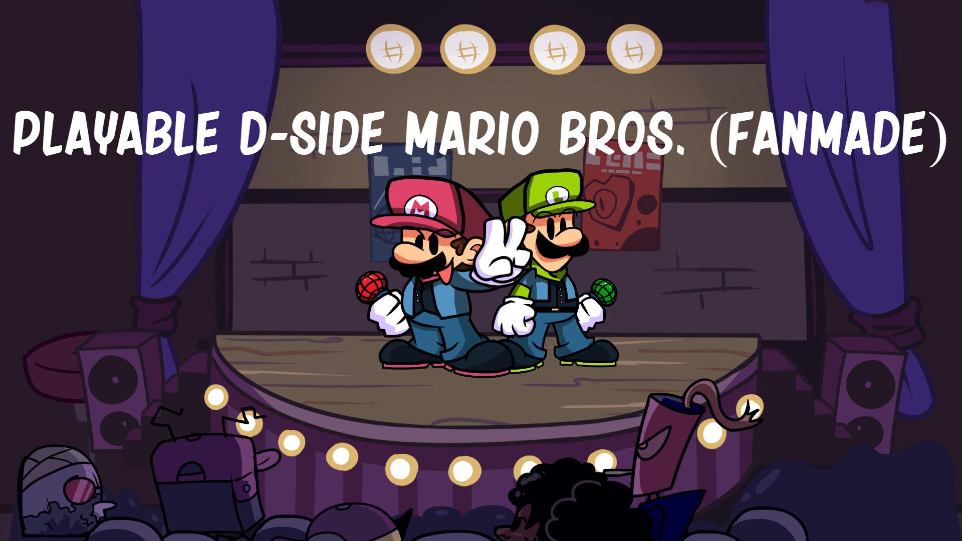 Playable D-Side Mario Bros. (FanMade) + FLA Mod for Friday Night Funkin ...