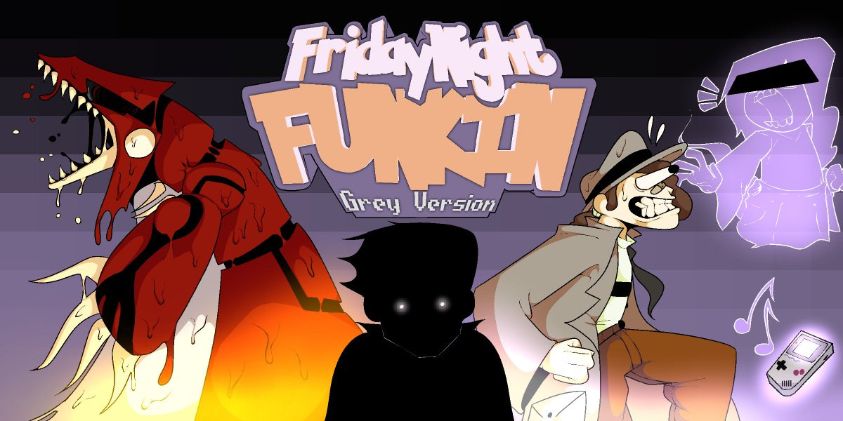 FNF GREY VERSION (Cancelled Build) Mod for Friday Night Funkin' | FNF Mods