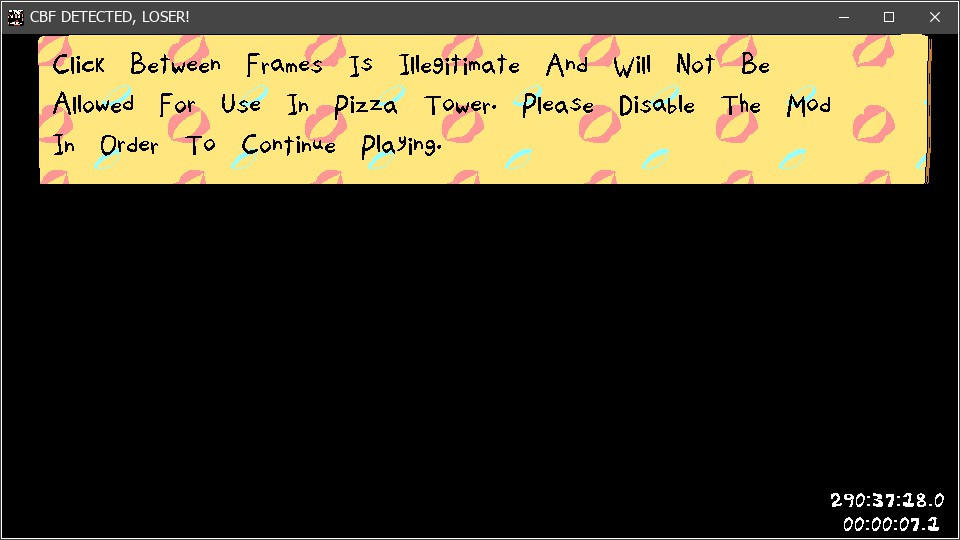 CBF Detected, Loser! Mod for Pizza Tower | PT Mods