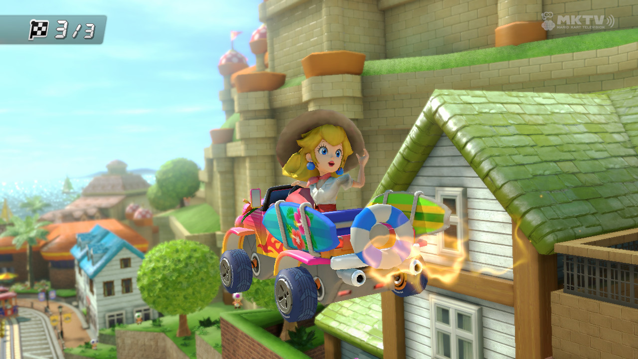 Peach (Vacation) w/ MKT Animations Mod for Mario Kart 8 | MK8 Mods