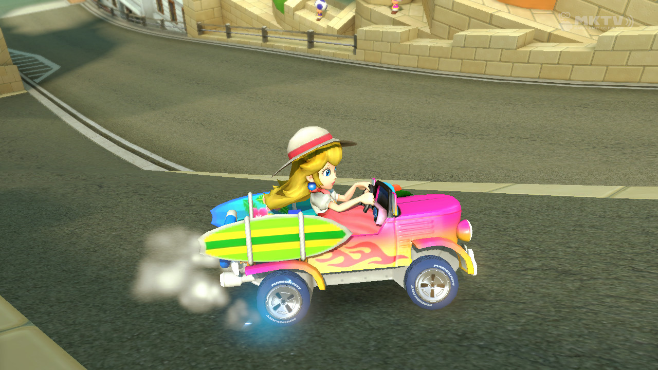 Peach (Vacation) w/ MKT Animations Mod for Mario Kart 8 | MK8 Mods