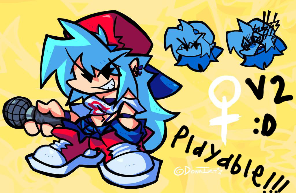 BF Gender Swap V2 Mod for Friday Night Funkin' | FNF Mods