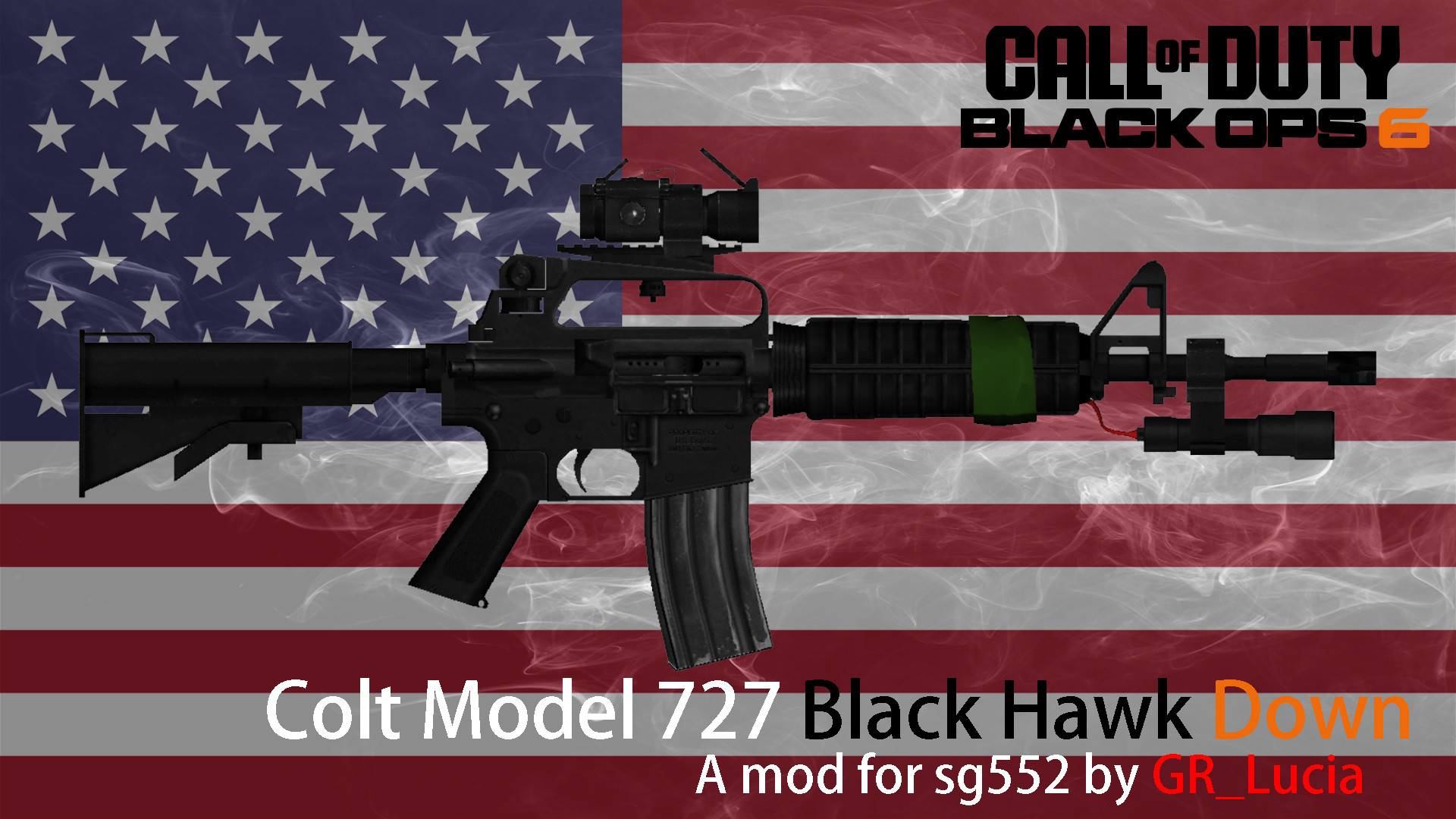 Colt Model 727 on COD21 Animation Mod for Counter-Strike 1.6 | CS1.6 Mods