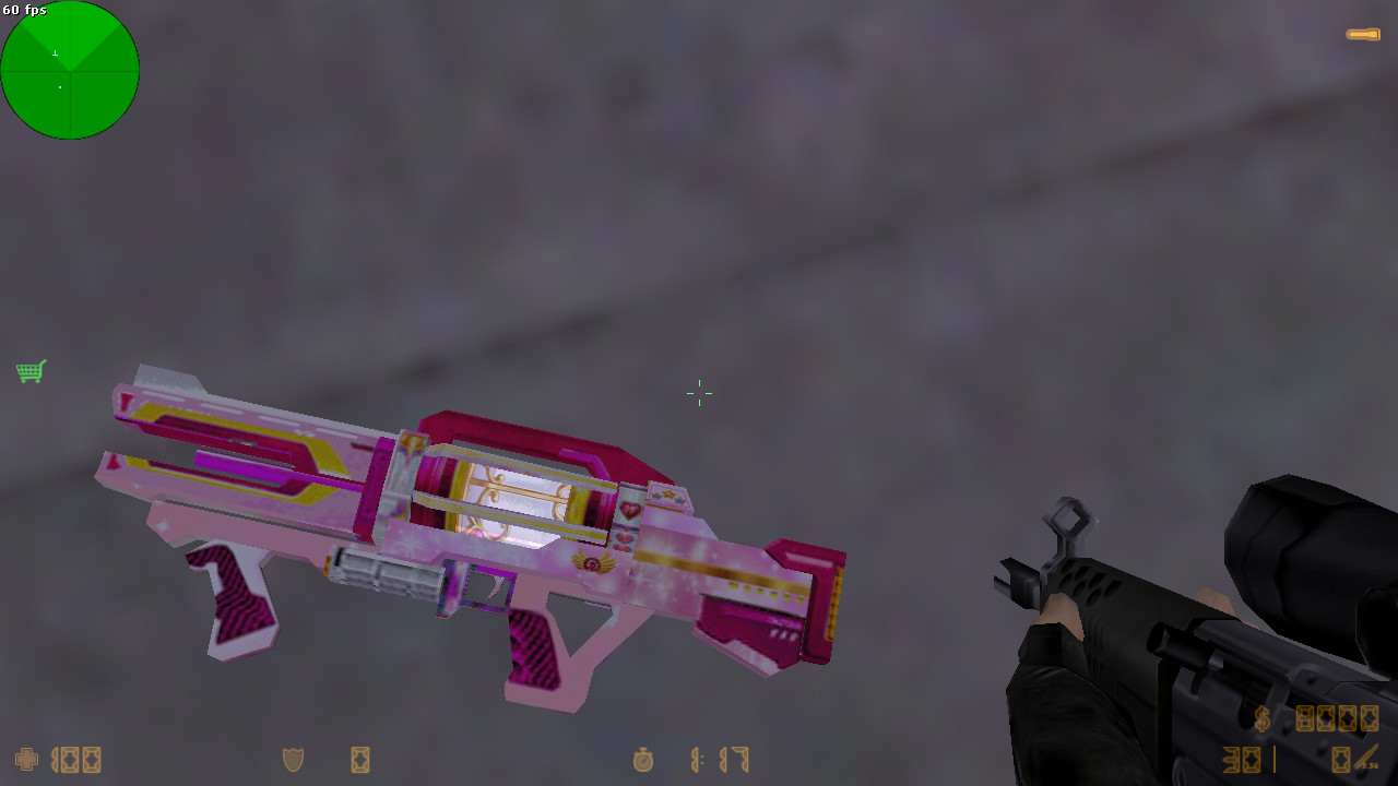 Ruby Heart Plasma Gun Mod for Counter-Strike 1.6 | CS1.6 Mods