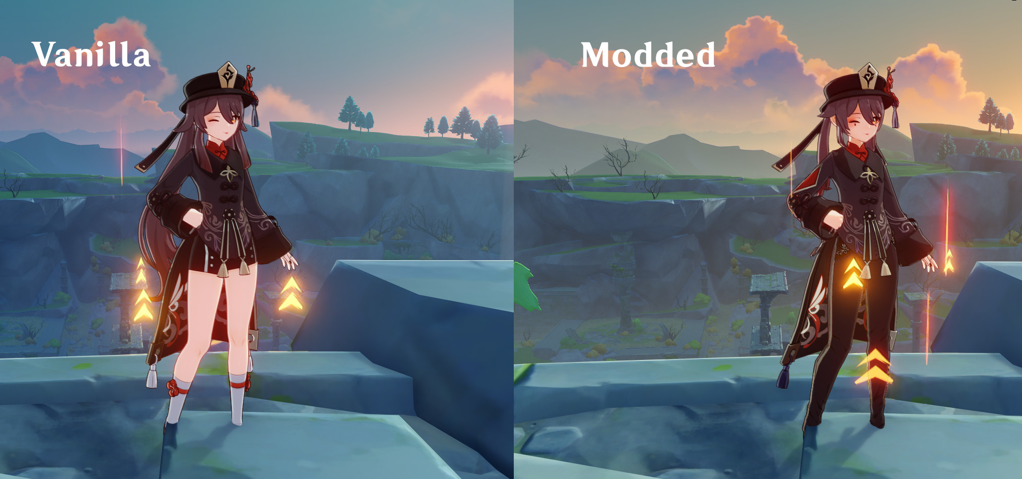 Hu Tao - Petrified Plum Blossoms Mod for Genshin Impact | GI Mods