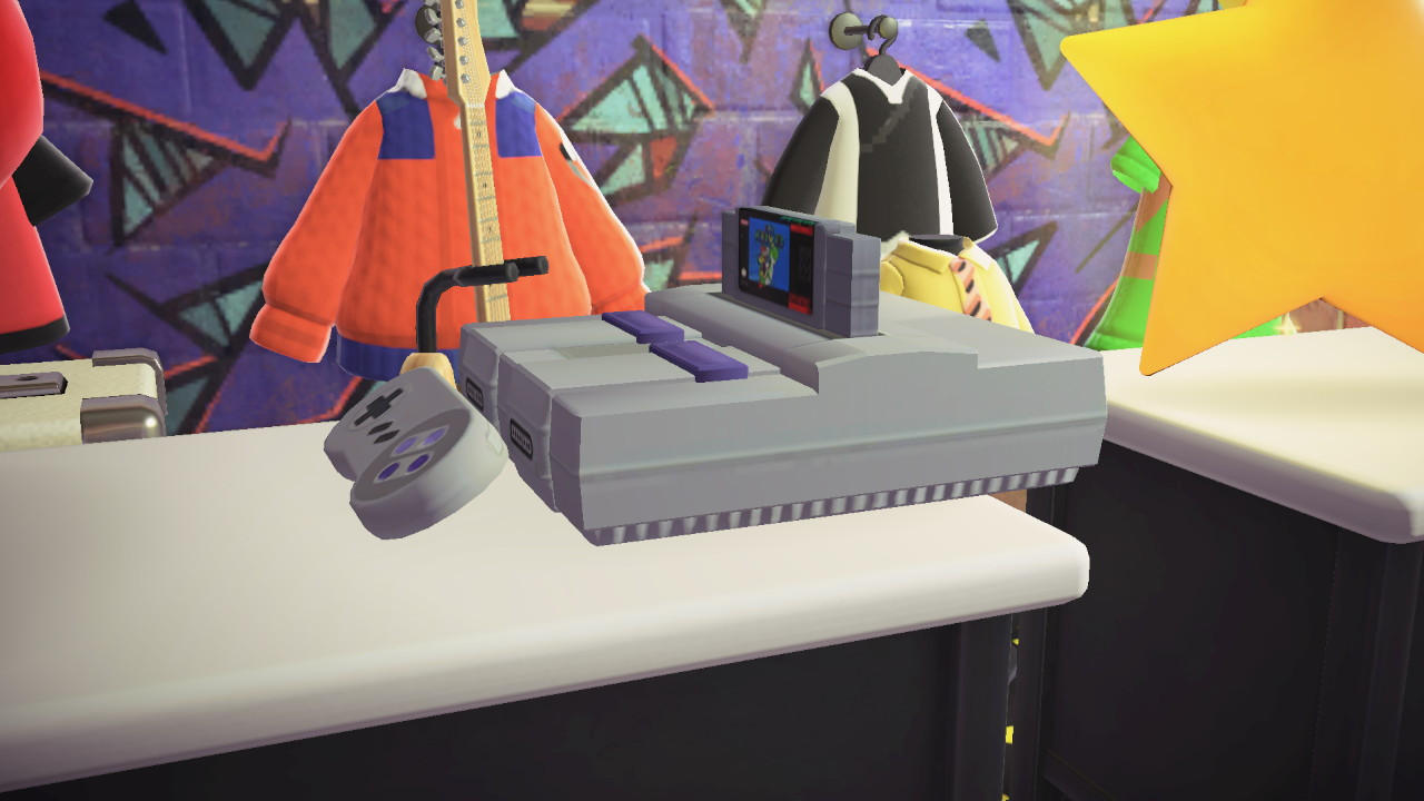 Super Nintendo with TV Screen Mod for Animal Crossing: New Horizons ...
