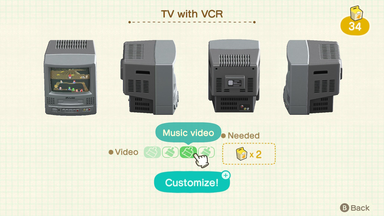 Super Nintendo with TV Screen Mod for Animal Crossing: New Horizons ...
