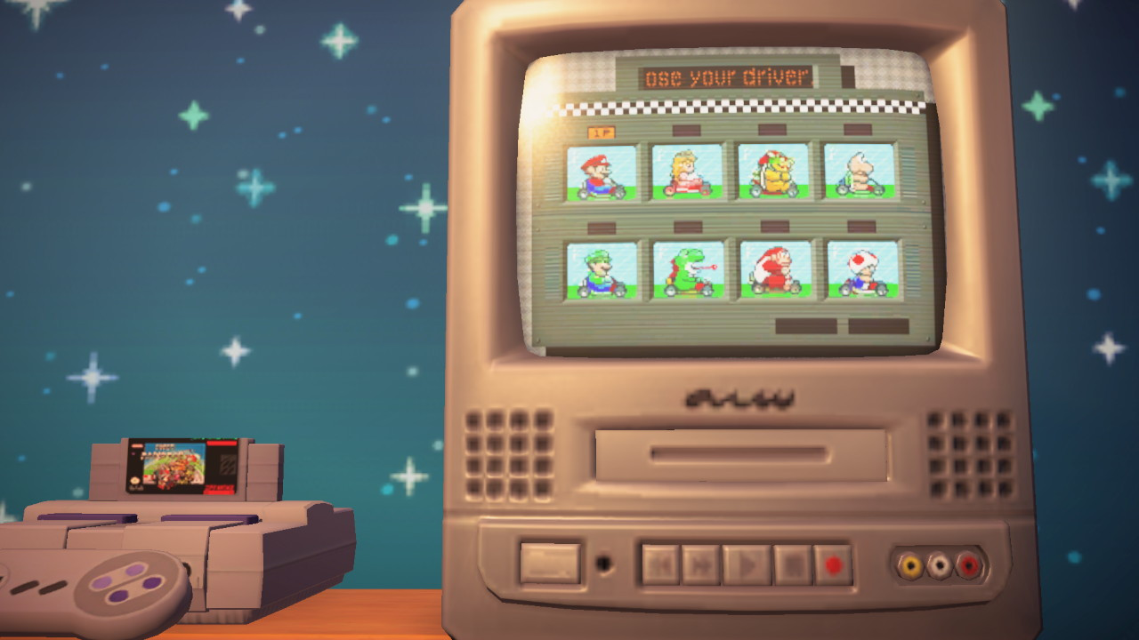 Super Nintendo with TV Screen Mod for Animal Crossing: New Horizons ...