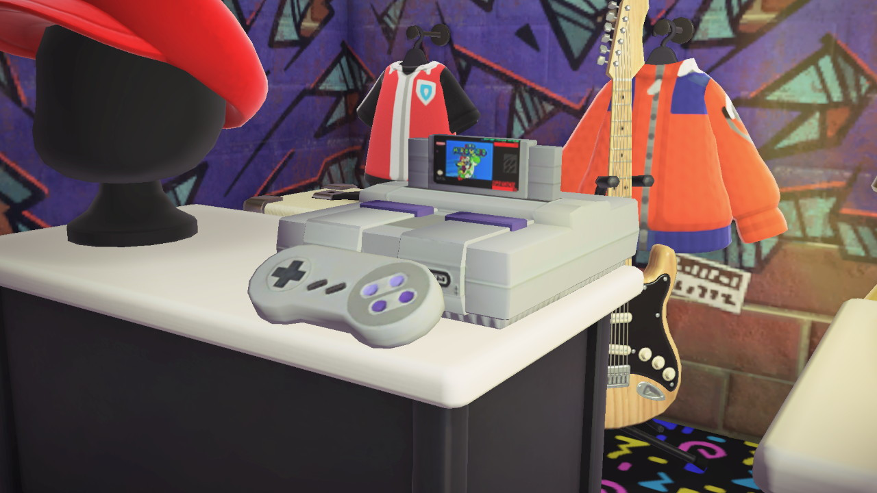 Super Nintendo with TV Screen Mod for Animal Crossing: New Horizons ...
