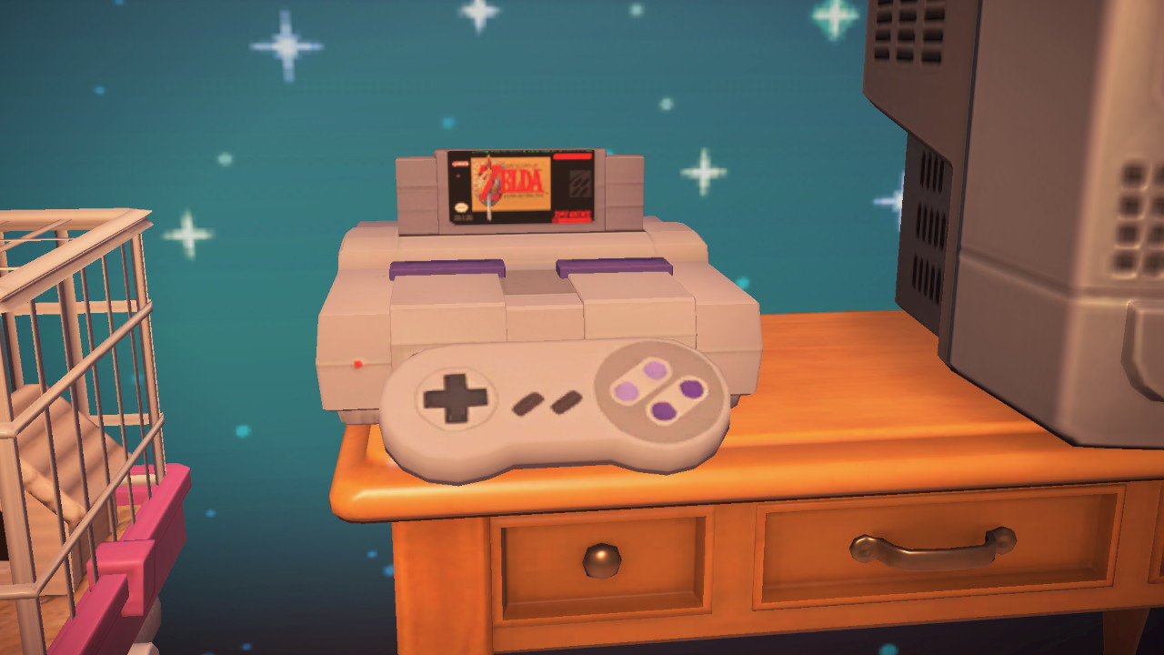 Super Nintendo with TV Screen Mod for Animal Crossing: New Horizons ...