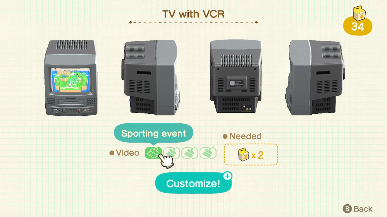 Super Nintendo with TV Screen Mod for Animal Crossing: New Horizons ...