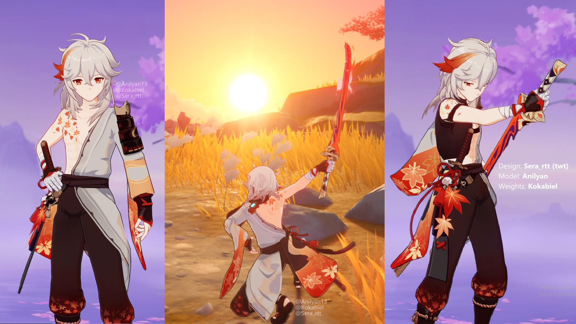 Kazuha Redesign - adapting Sera_rtt art Mod for Genshin Impact | GI Mods