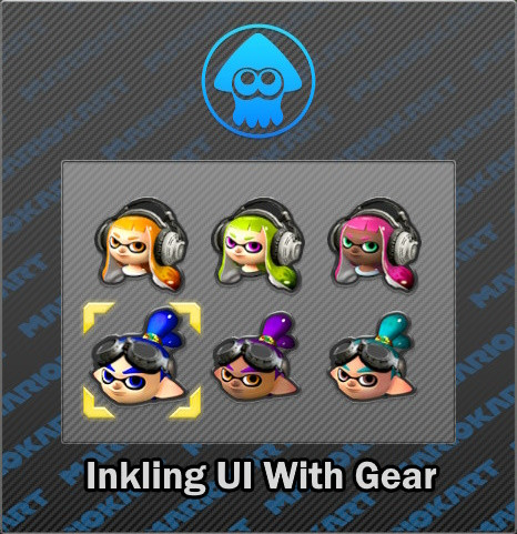 Inkling UI Icons with Gear Mod for Mario Kart 8 Deluxe | MK8D Mods