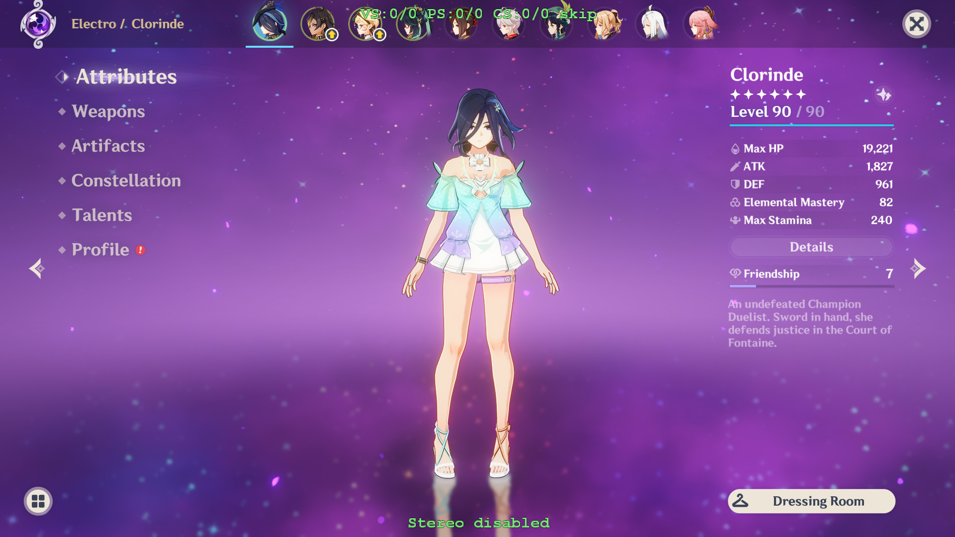 Clorinde Casual summer Mod for Genshin Impact | GI Mods