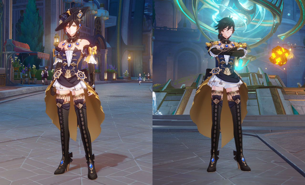 Zhongli - Yellow Velvet Salon Mod for Genshin Impact | GI Mods