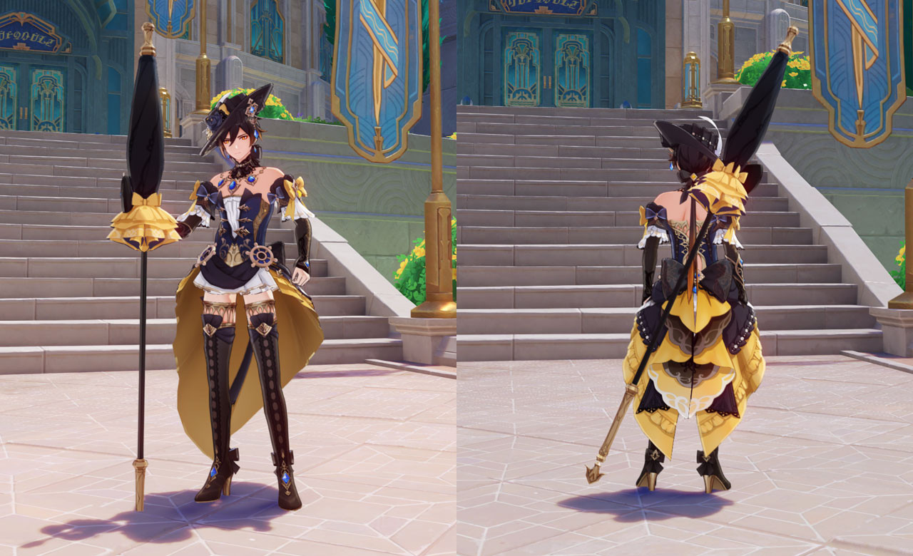 Navia Umbrella Polearm Mod for Genshin Impact | GI Mods