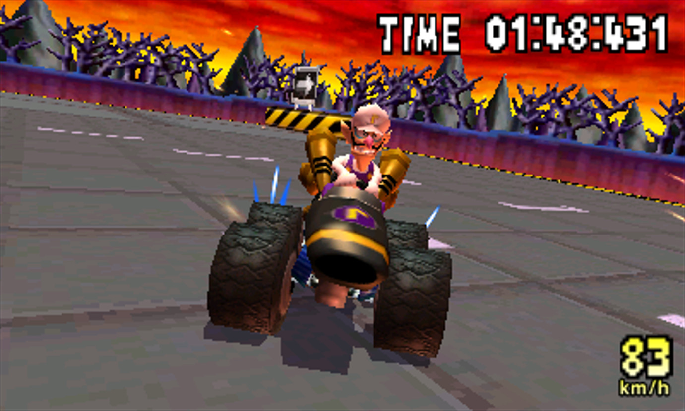 Fire Waluigi Mod for Mario Kart 7 | MK7 Mods