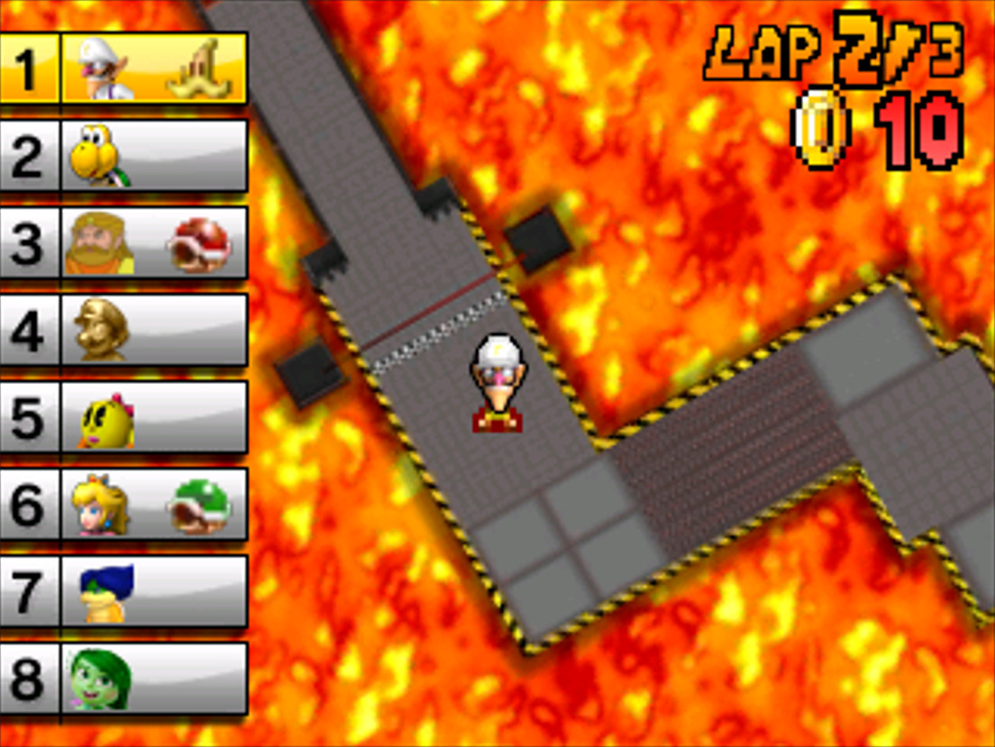 Fire Waluigi Mod for Mario Kart 7 | MK7 Mods