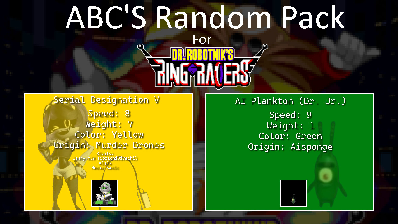AngryBirdCooler's Random Pack for Ring Racers! Mod for Dr. Robotnik's ...