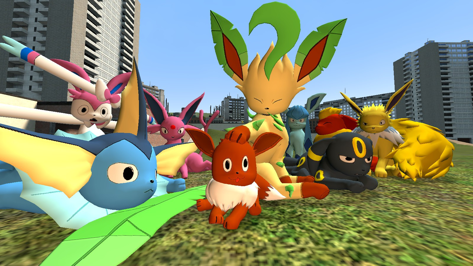 Pizza Tower styled Eeveelutions (Materials) Mod for Garry's Mod | GMod Mods