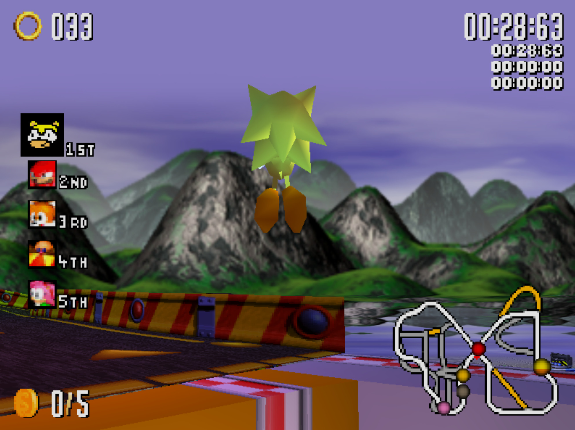SauRou The Hedgehog Mod for Sonic R | SR Mods