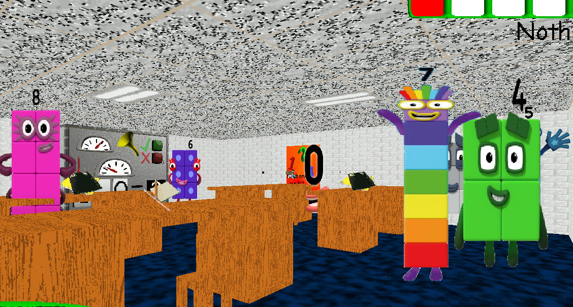 Numberblocks over Numballoons Mod for Baldi's Basics | Baldi Mods