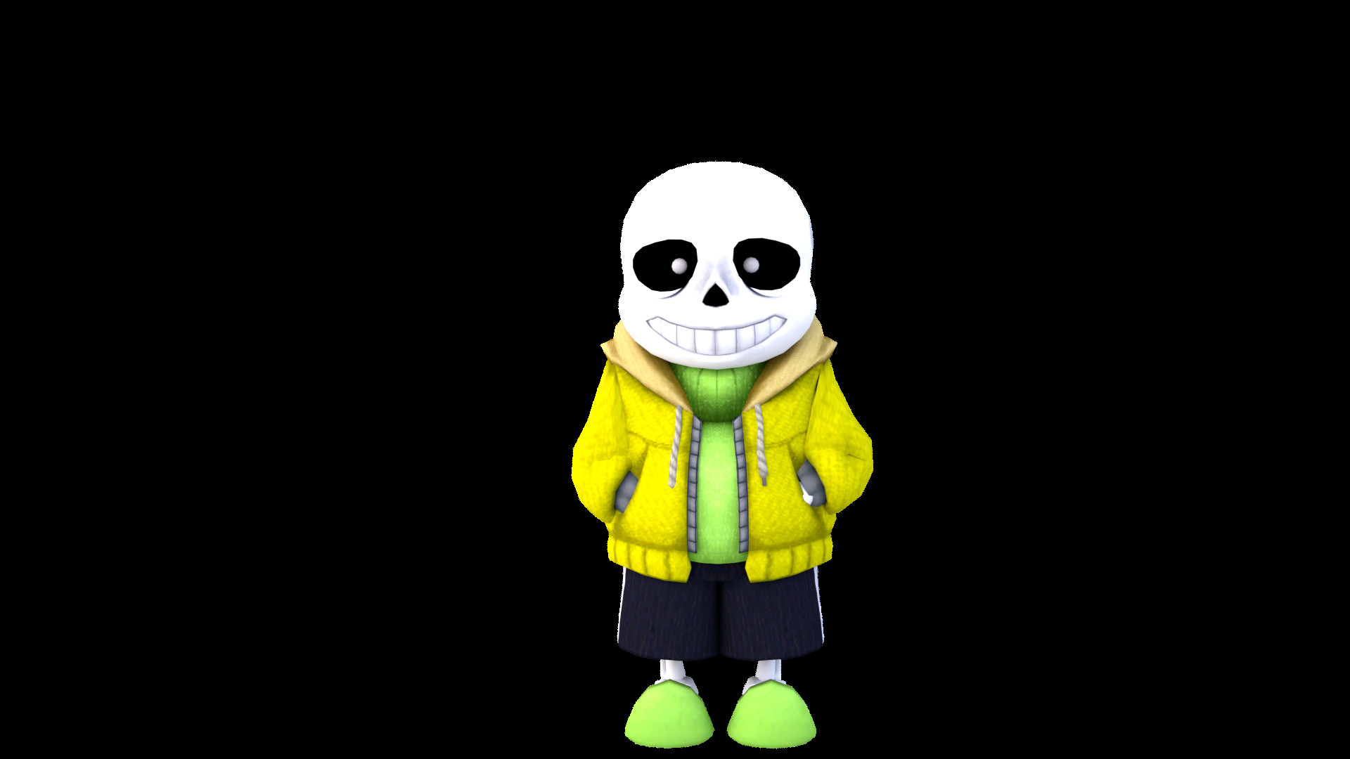 Sans "Default Pose" Cosmetic Pack Mod for Super Smash Bros. Brawl ...