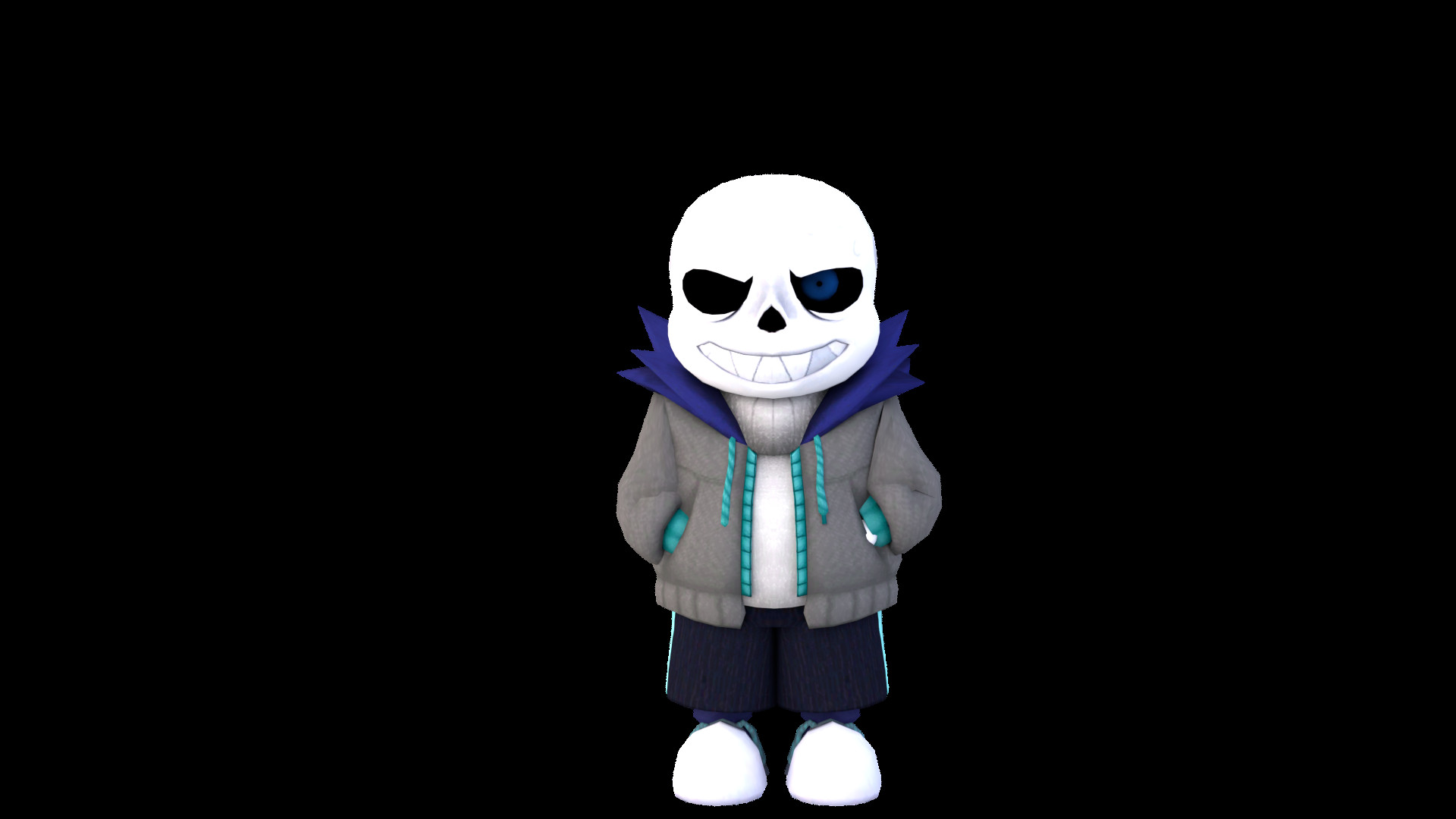 Sans "Default Pose" Cosmetic Pack Mod for Super Smash Bros. Brawl ...