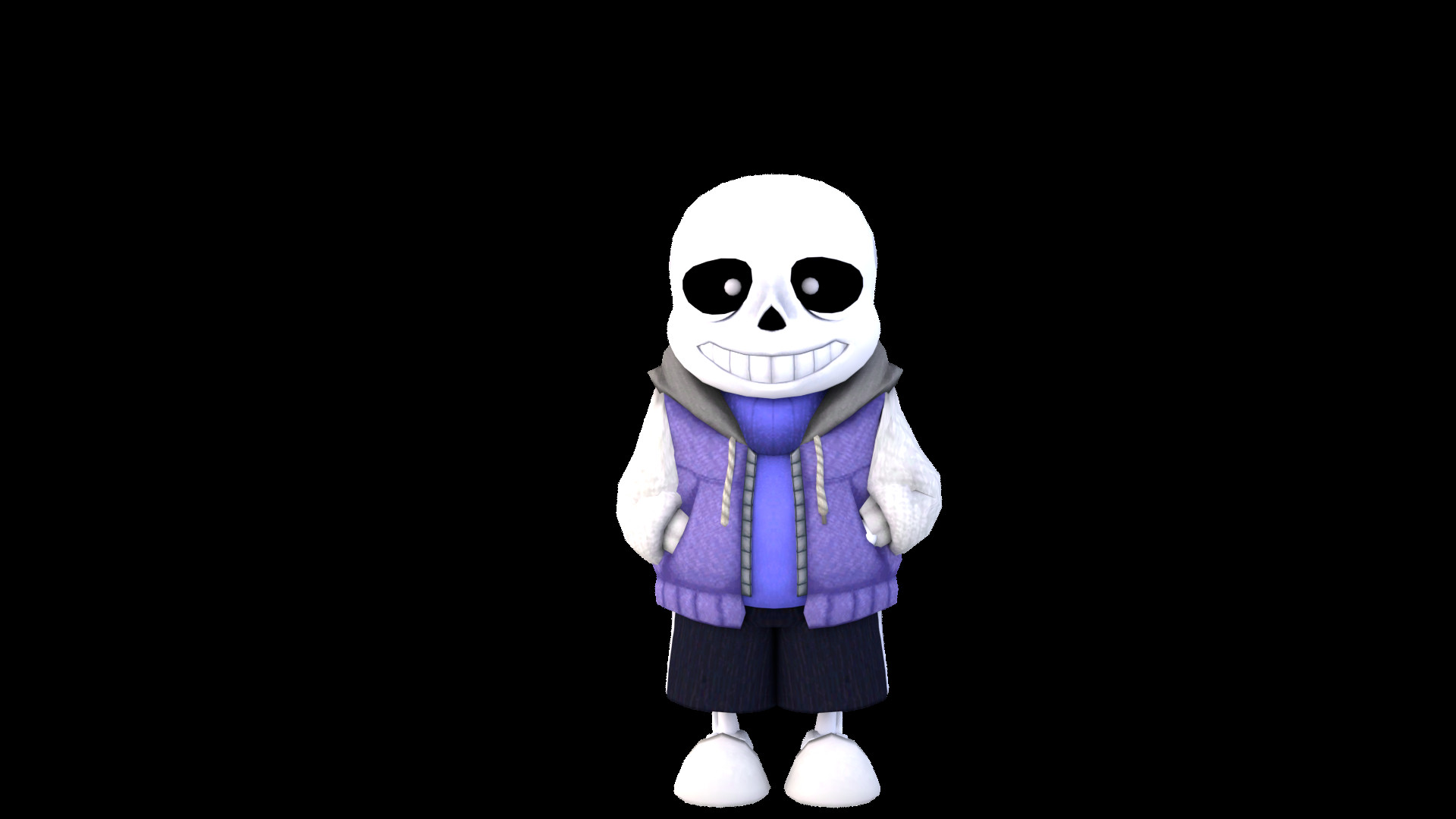 Sans "Default Pose" Cosmetic Pack Mod for Super Smash Bros. Brawl ...