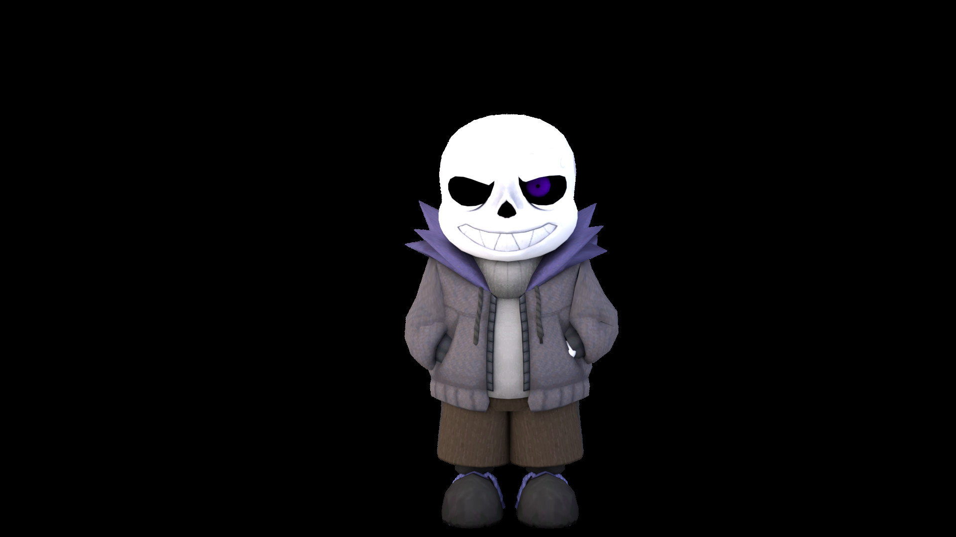 Sans "Default Pose" Cosmetic Pack Mod for Super Smash Bros. Brawl ...